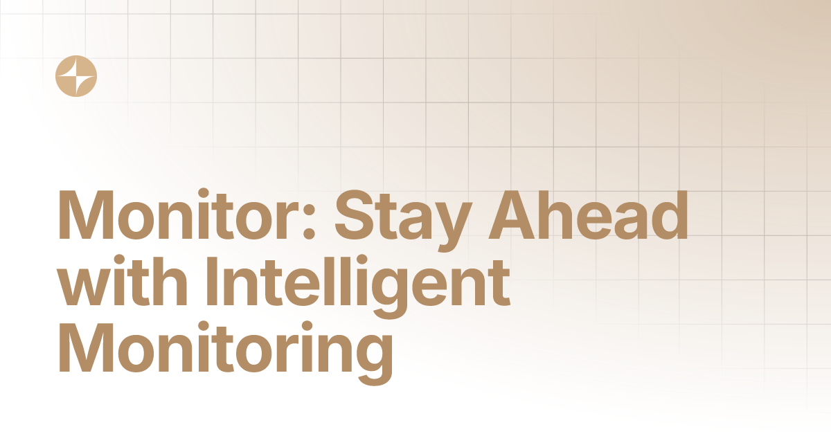Monitor: Stay Ahead with Intelligent Monitoring | ROX Docs