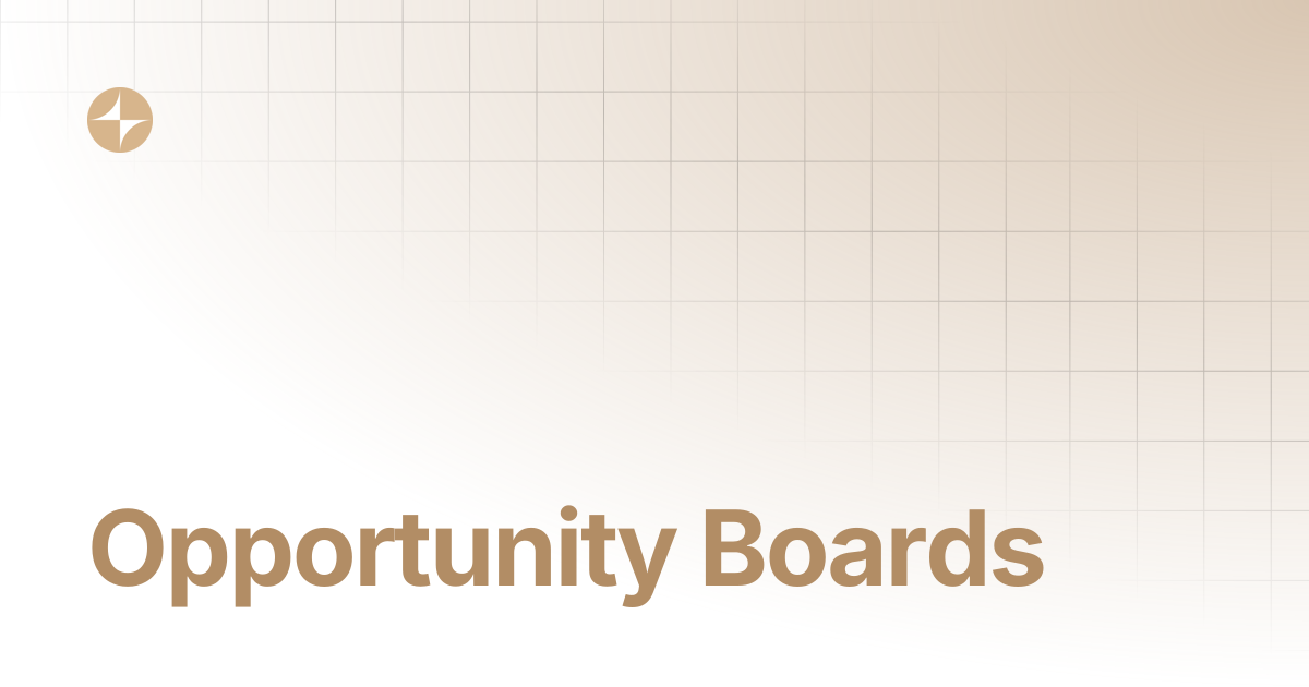Opportunity Boards | ROX Docs